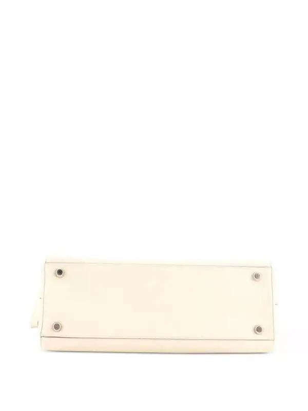 Gucci Zumi Top Handle Bag Leather Small Satchel - White