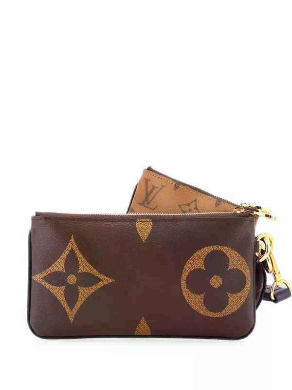 LOUIS VUITTON Trio Pouch Set Reverse Monogram Giant Clutch Bag