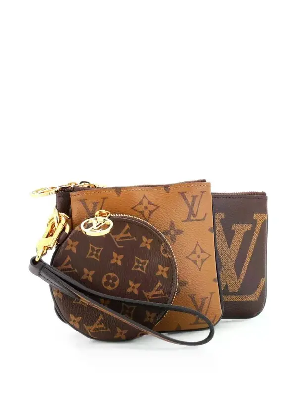 LOUIS VUITTON Trio Pouch Set Reverse Monogram Giant Clutch Bag