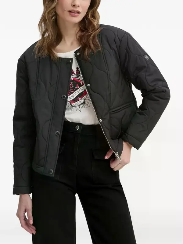 MORGAN Quilted Zip-up Jacket