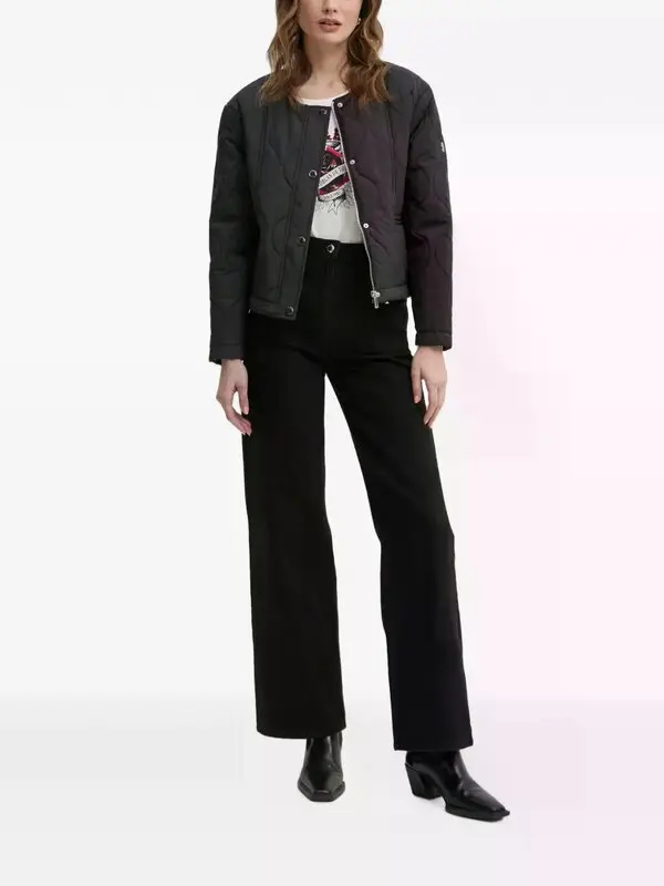 MORGAN Quilted Zip-up Jacket