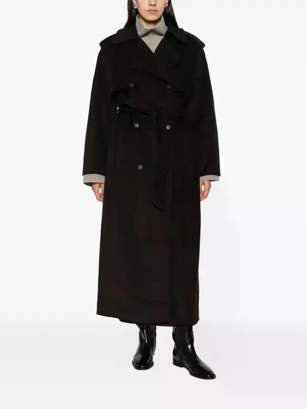 IVY OAK Belted Double-breasted Coat