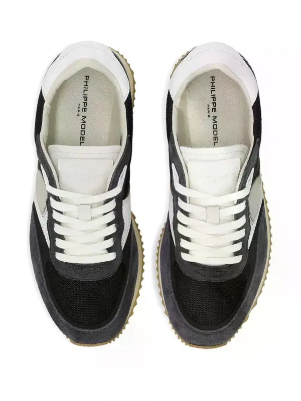 Philippe Model Blville Panelled Low Trainers - Black