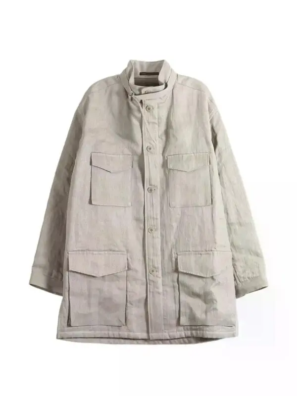 Yohji Yamamoto Four-pocket High-neck Military Jacket