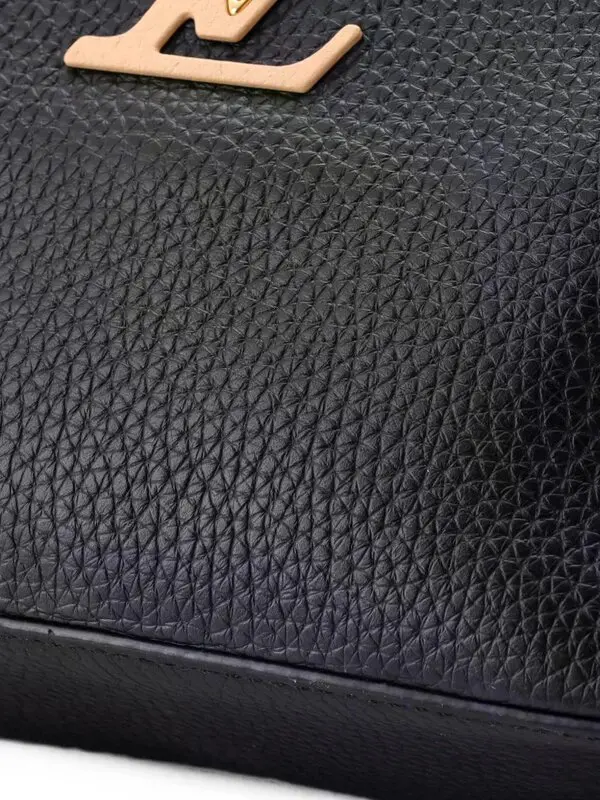 LOUIS VUITTON Capucines Bag Leather Mini Satchel - Black