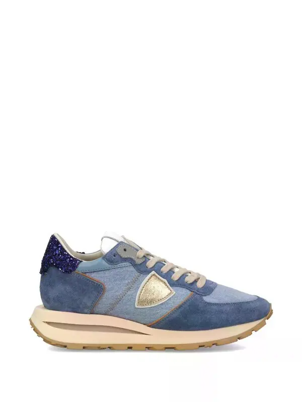 Philippe Model Tropez Haute Glitter-heel-counter Sneakers