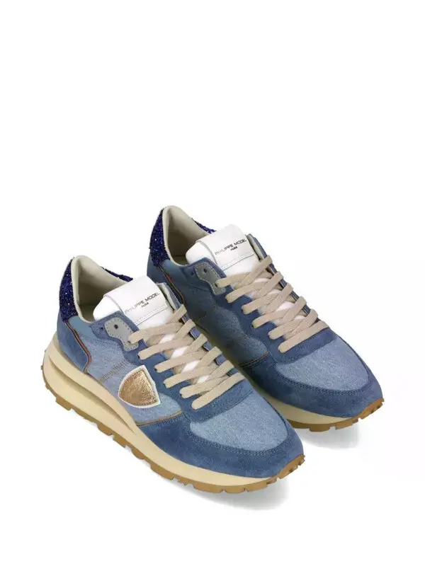 Philippe Model Tropez Haute Glitter-heel-counter Sneakers