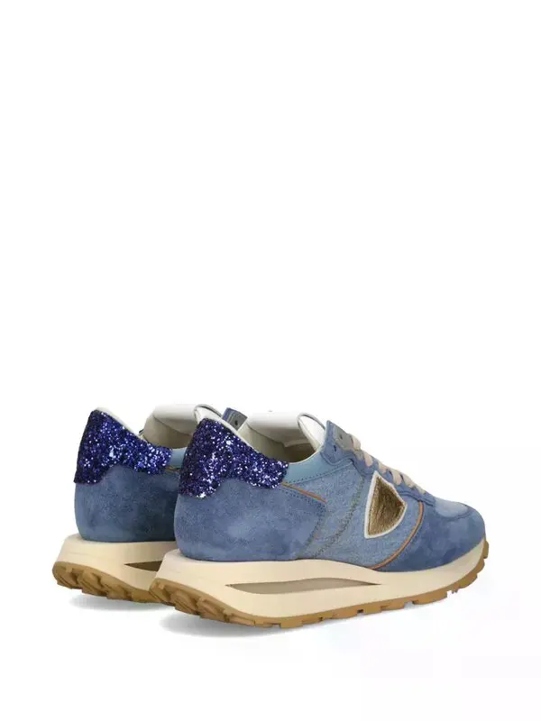 Philippe Model Tropez Haute Glitter-heel-counter Sneakers