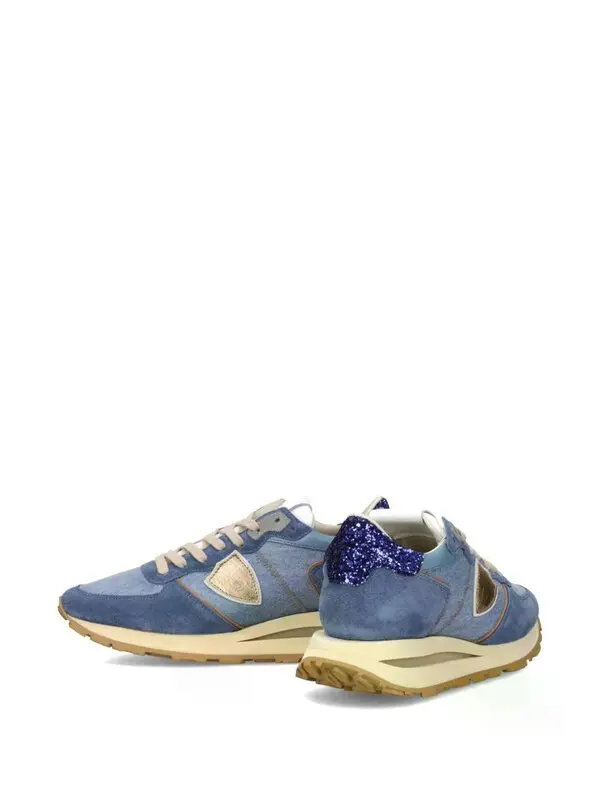 Philippe Model Tropez Haute Glitter-heel-counter Sneakers