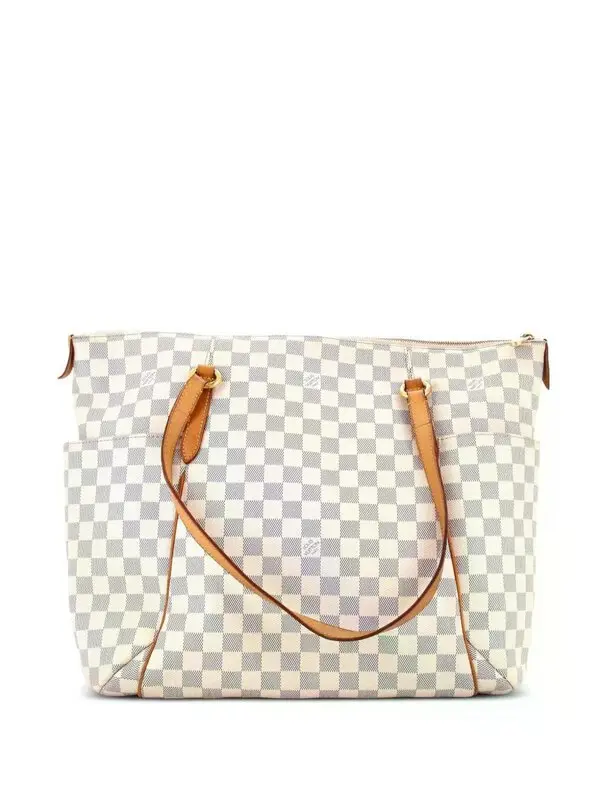 LOUIS VUITTON Totally Handbag Damier Gm Shoulder Bag - White