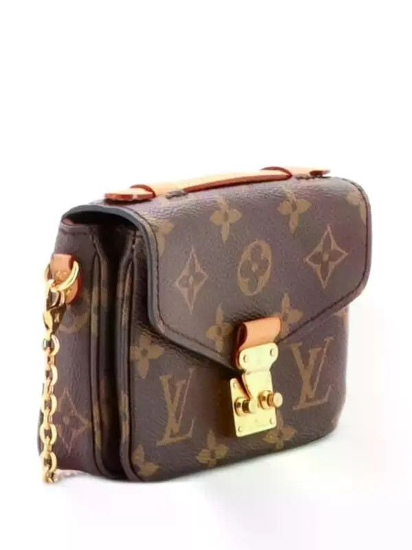 LOUIS VUITTON Micro Metis Monogram Canvas Crossbody Bag - Brown