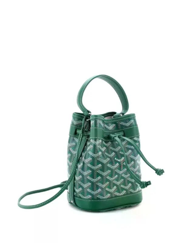 Goyard Petit Flot Coated Canvas Mini Bucket Bag - Green