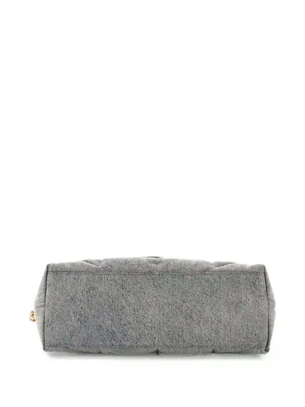 Saint Laurent Loulou Puffer Quilted Vintage Denim Medium Shoulder Bag