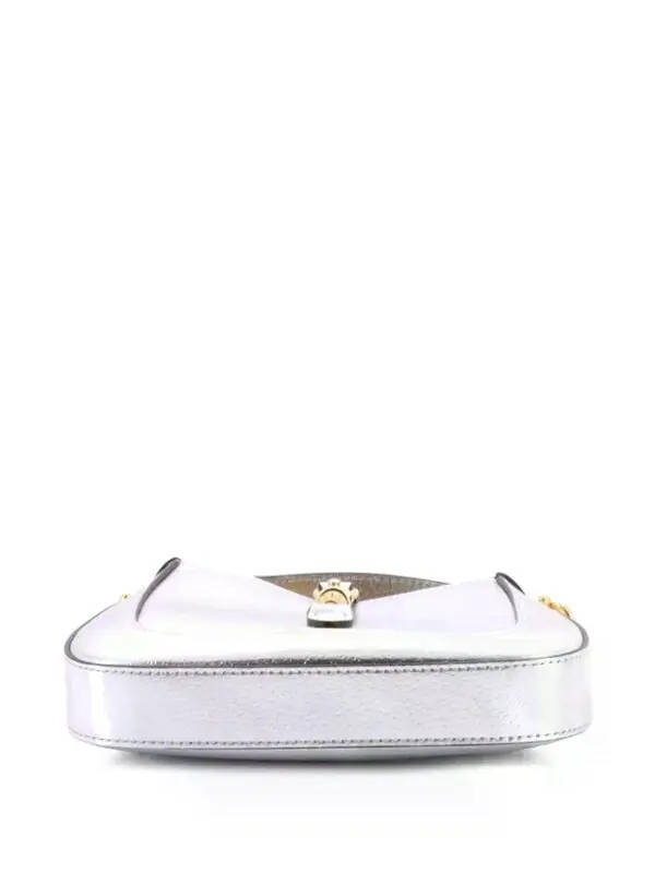 Gucci Jackie 1961 Chain Leather Mini Hobo Bag - Metallic