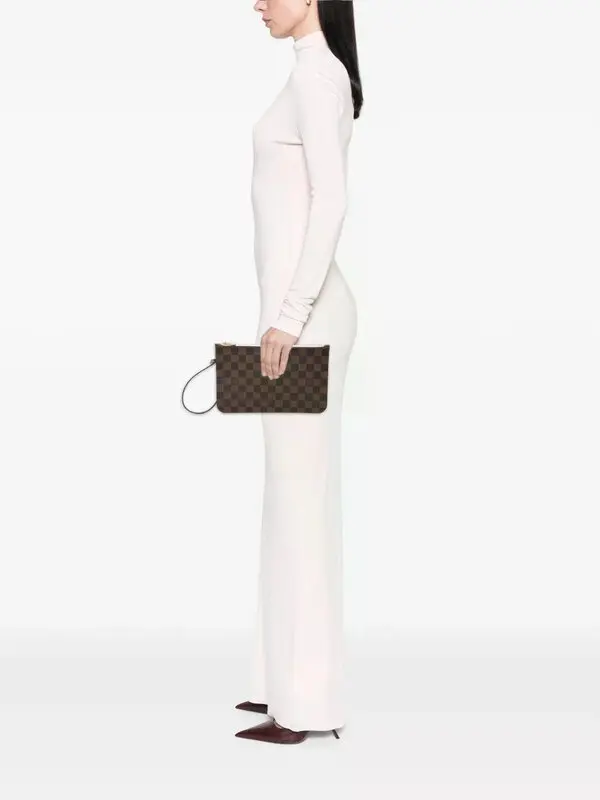 LOUIS VUITTON 2019 Damier Ebene Neverfull Mm Pouch