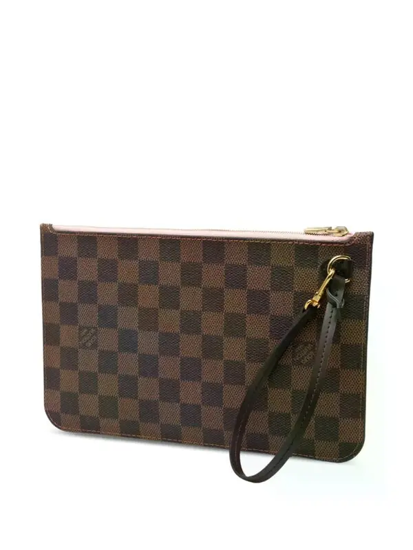 LOUIS VUITTON 2019 Damier Ebene Neverfull Mm Pouch