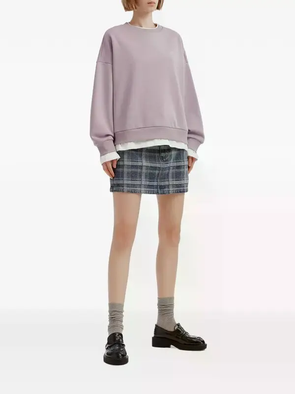 B+AB Logo-embroidered Layered-effect Sweater - Purple