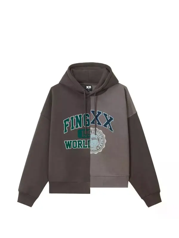 FINGERCROXX Logo-print Panelled Hoodie