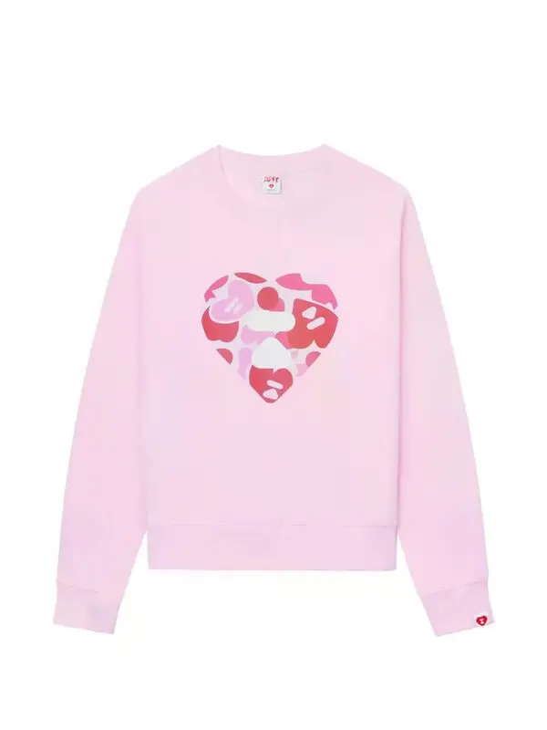 AAPE BY *A BATHING APE Heart-print Sweatshirt