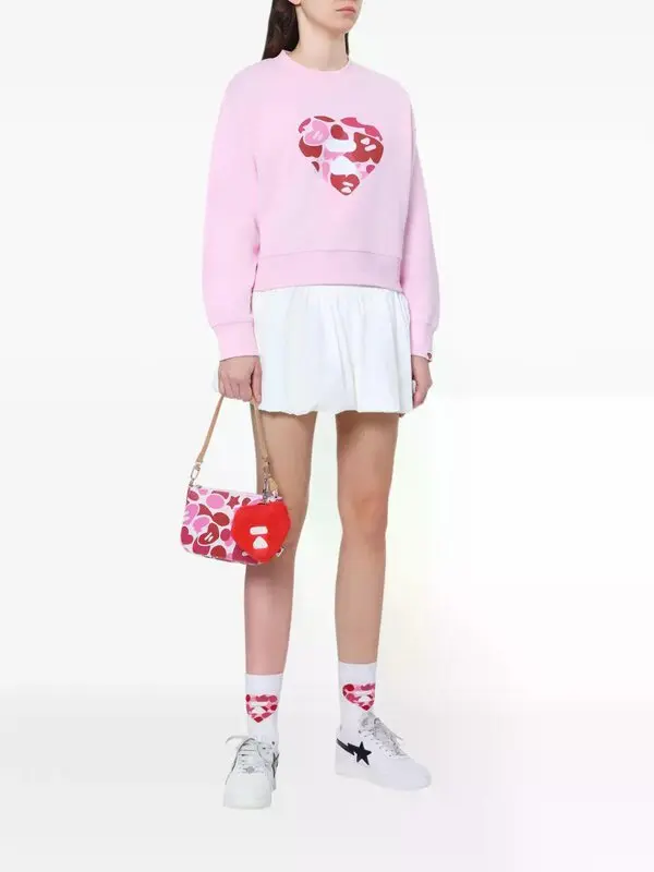 AAPE BY *A BATHING APE Heart-print Sweatshirt