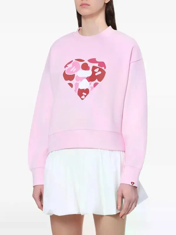 AAPE BY *A BATHING APE Heart-print Sweatshirt