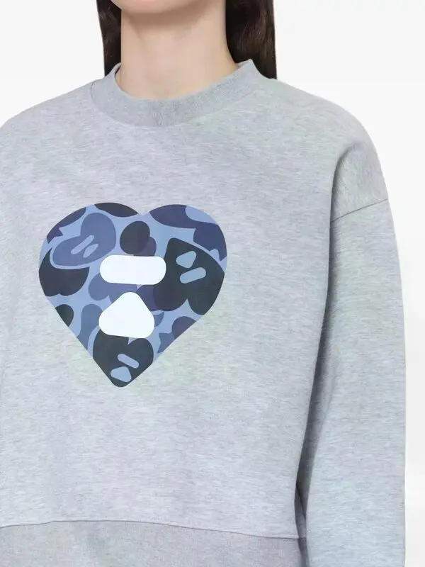 AAPE BY *A BATHING APE Camo-heart Sweatshirt