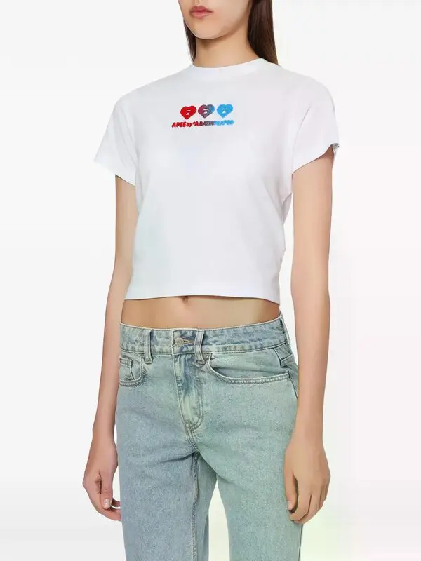 AAPE BY *A BATHING APE Logo-embroidered T-shirt