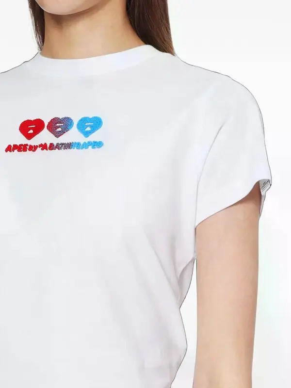 AAPE BY *A BATHING APE Logo-embroidered T-shirt