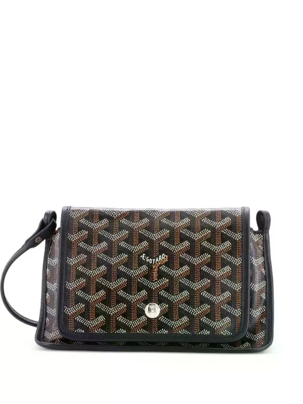 Goyard Plumet Clutch Wallet Coated Canvas Crossbody Bag - Black
