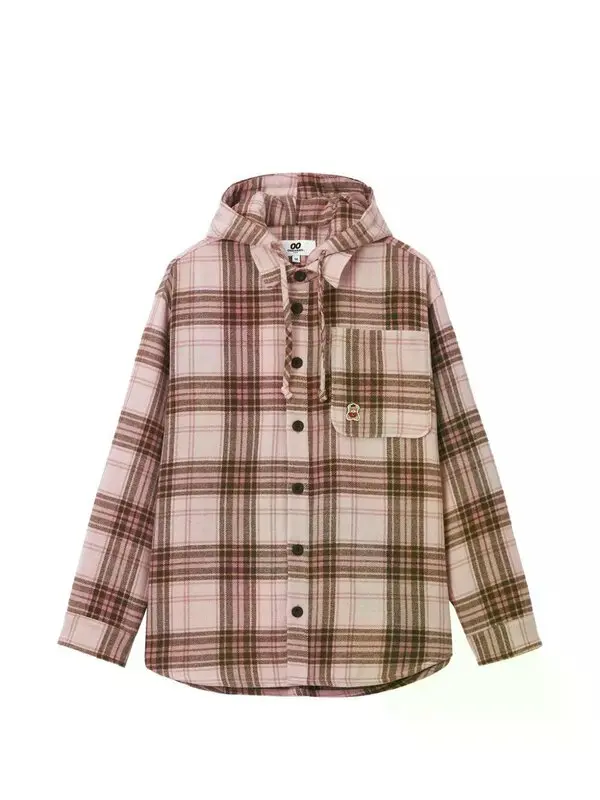 CHOCOOLATE Check-pattern Hooded Jacket
