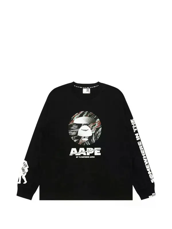 AAPE BY *A BATHING APE Logo-print Long-sleeve T-shirt