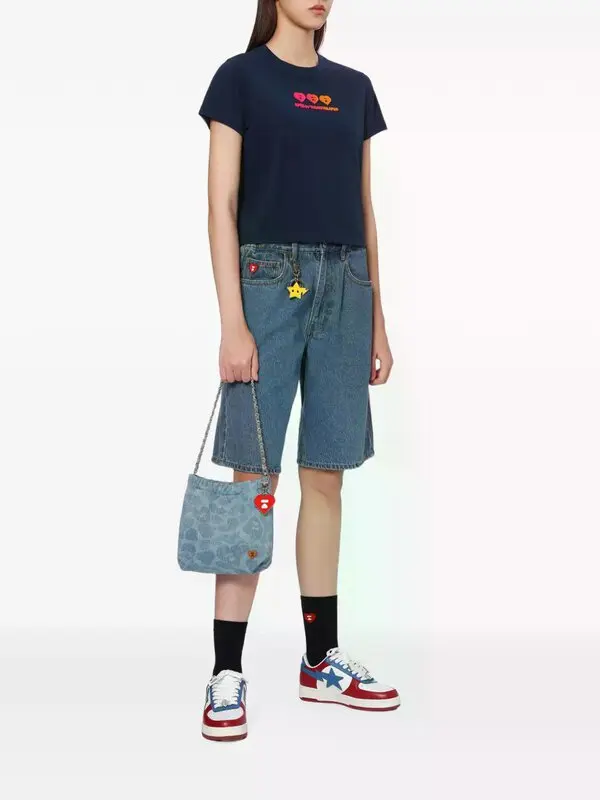 AAPE BY *A BATHING APE Heart-motif Cotton T-shirt