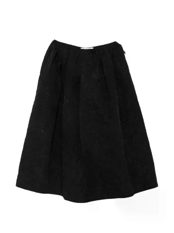Cecilie Bahnsen Bala Textured Midi Skirt - Black