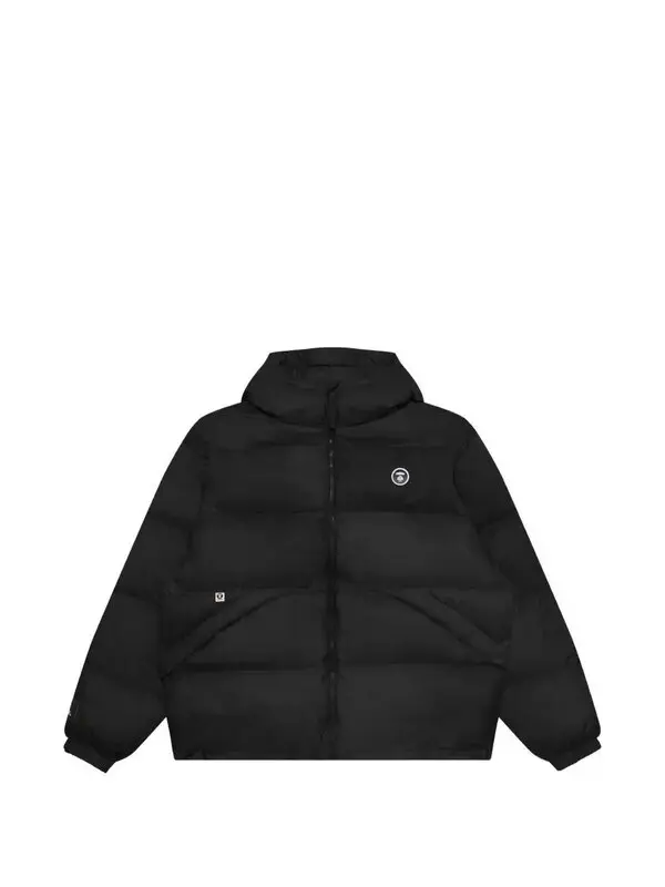 AAPE BY *A BATHING APE Quilted Hooded Puffer Jacket - Black
