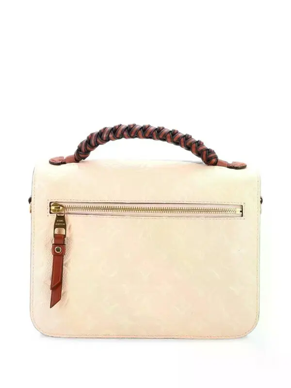 LOUIS VUITTON Braided Handle Pochette Metis Monogram Empreinte Leather Crossbody Bag