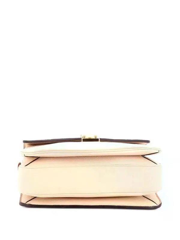 LOUIS VUITTON Braided Handle Pochette Metis Monogram Empreinte Leather Crossbody Bag - Neutrals