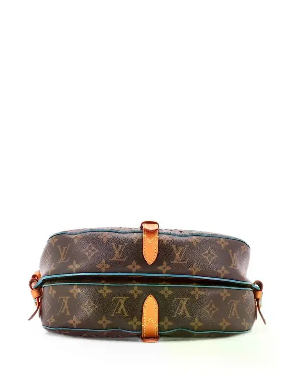 LOUIS VUITTON Flore Saumur Handbag Perforated Monogram Canvas Crossbody Bag