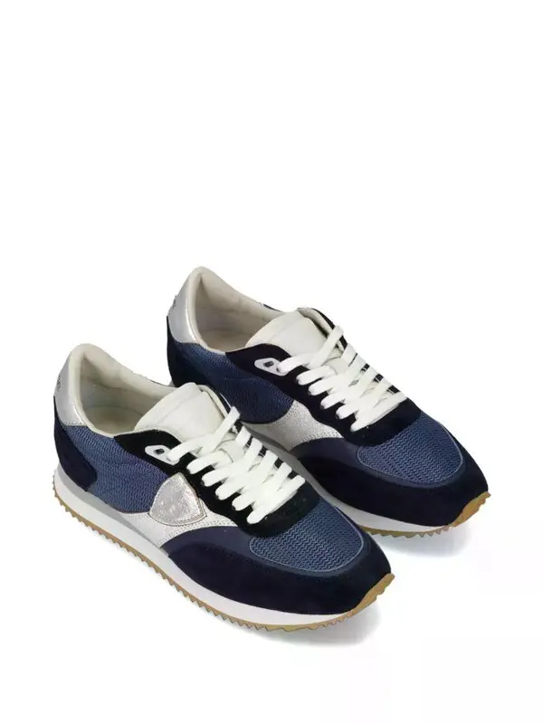 Philippe Model Blville Metallic Sneakers - Blue