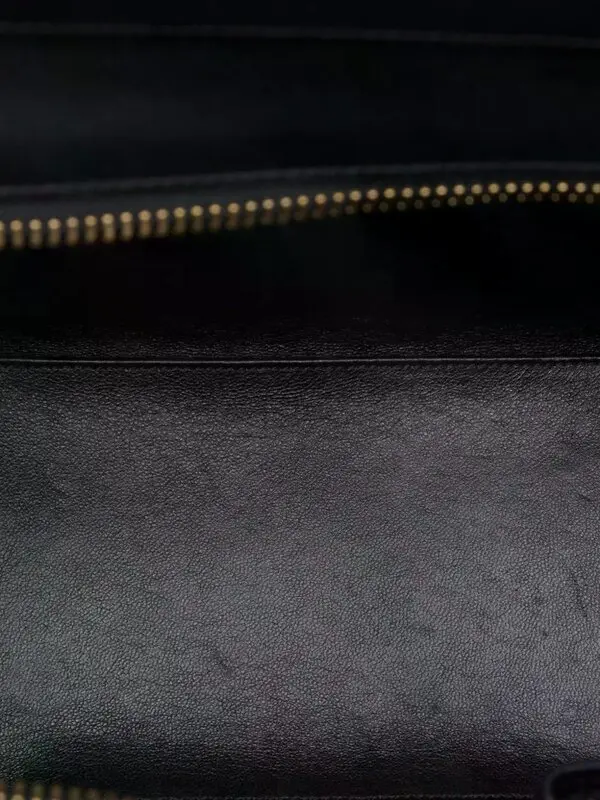 Celine 2014 Micro Tricolor Canvas And Leather Luggage Tote Bag
