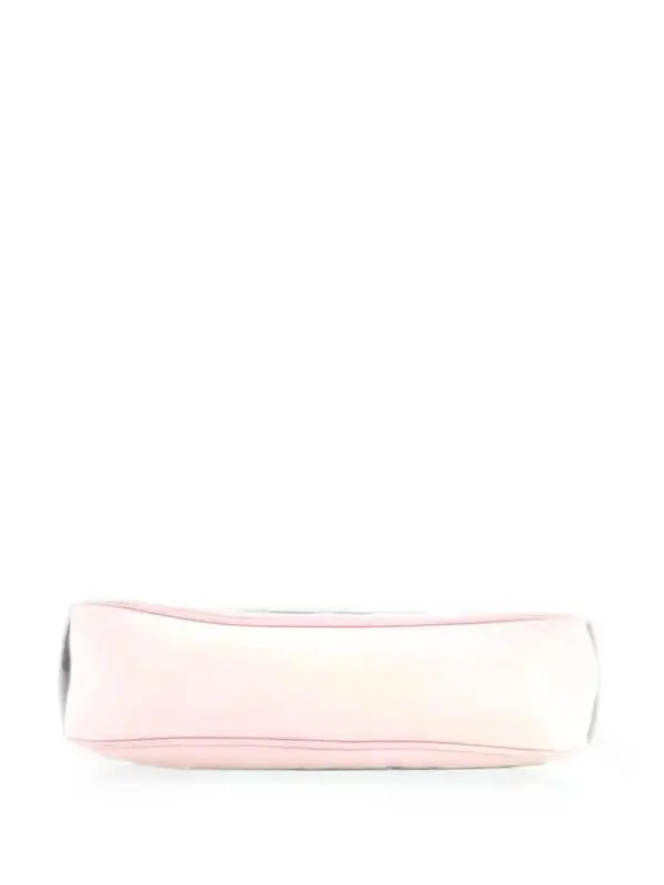 Prada Re-edition 2005 Tessuto With Saffiano Leather Mini Hobo Bag - Pink