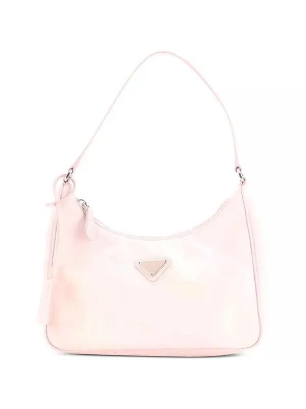 Prada Re-edition 2005 Tessuto With Saffiano Leather Mini Shoulder Bag - Pink