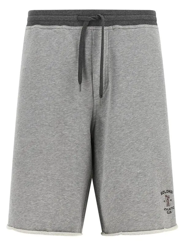 Brunello Cucinelli Solomei Athletic Club' Bermuda Shorts - Gray