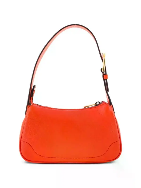 Gucci Aphrodite Leather Mini Shoulder Bag - Orange