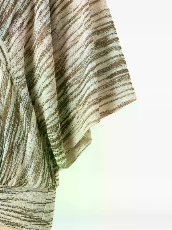Missoni Zig Zag V-neck Mini Dress - Neutrals