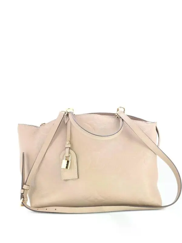 LOUIS VUITTON Grand Palais Handbag Monogram Empreinte Giant Shoulder Bag - Grey