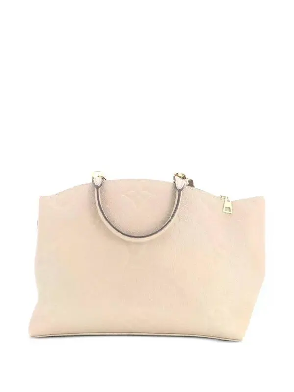LOUIS VUITTON Grand Palais Handbag Monogram Empreinte Giant Shoulder Bag - Grey