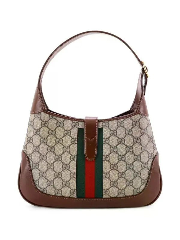 Gucci Jackie 1961 Gg Coated Canvas Small Hobo Bag