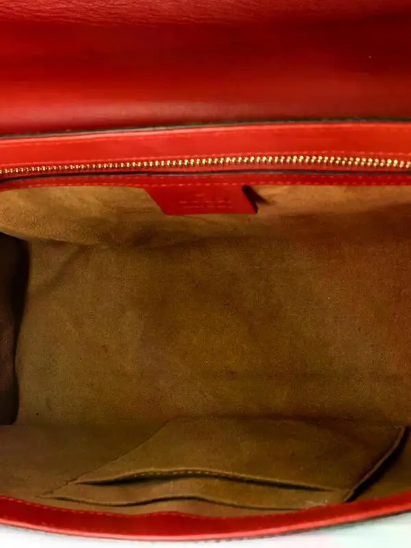 Gucci Padlock Gg Coated Canvas And Leather Medium Shoulder Bag