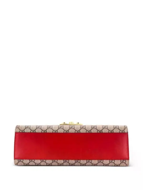 Gucci Padlock Gg Coated Canvas And Leather Medium Shoulder Bag