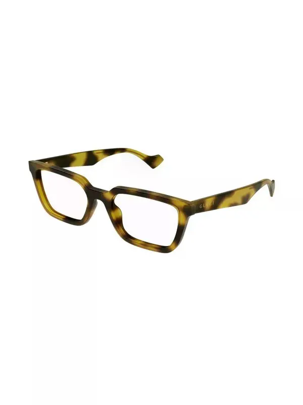 Gucci Gg1539o Rectangle-frame Glasses - Yellow